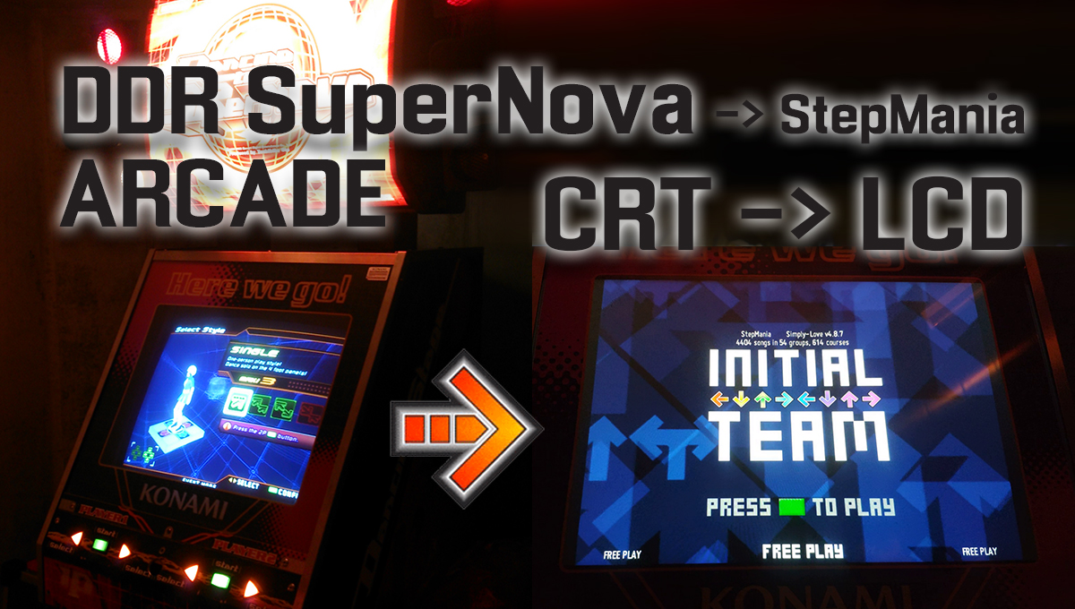 Conversion d'une borne DDR SuperNova vers StepMania - Initial Team